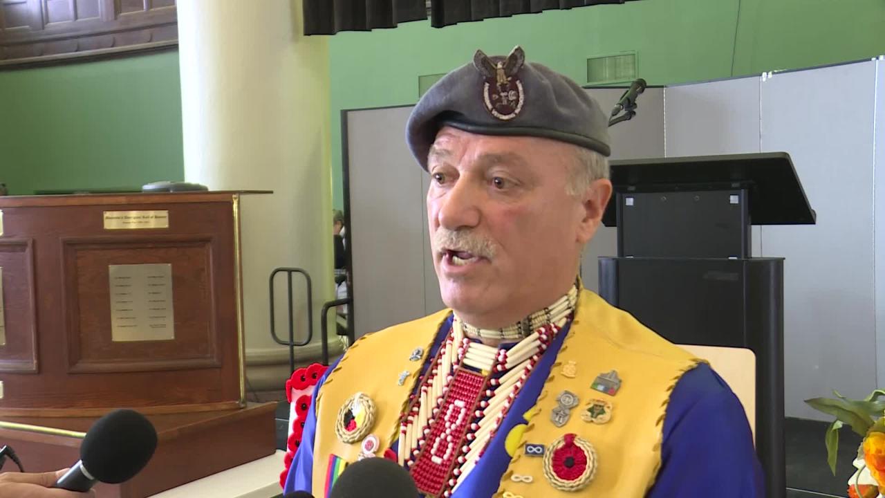 Special Remembrance Day Ceremony Honouring Aboriginal Veterans