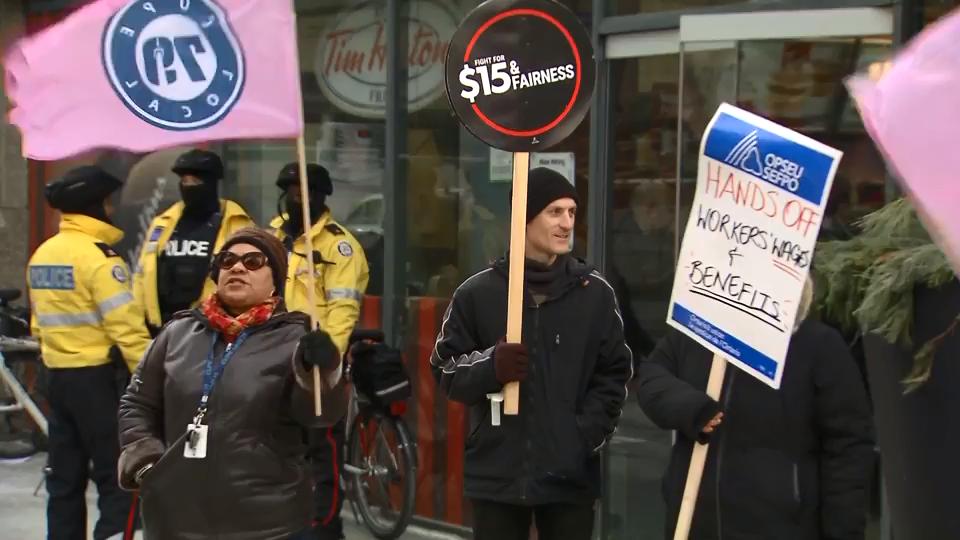 Protests held at Tim Hortons locations across Canada | CityNews Toronto
