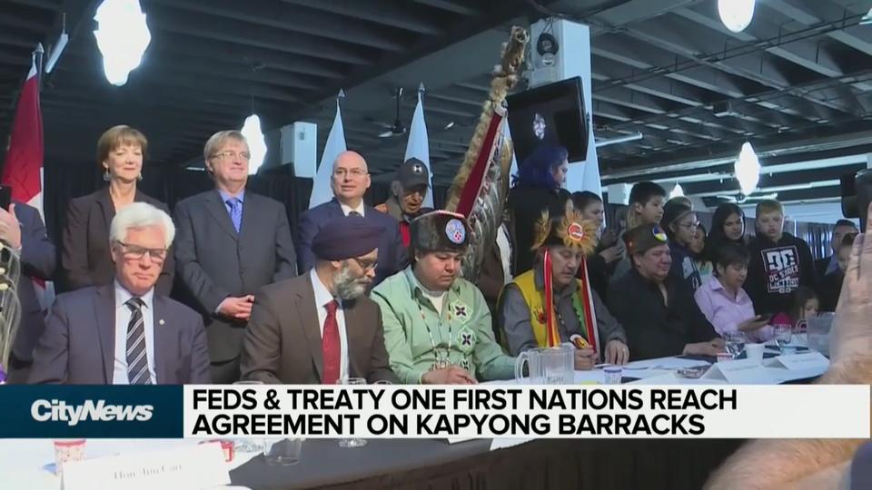 Feds and Treaty One First Nations reach agreement on Kapyong Barracks