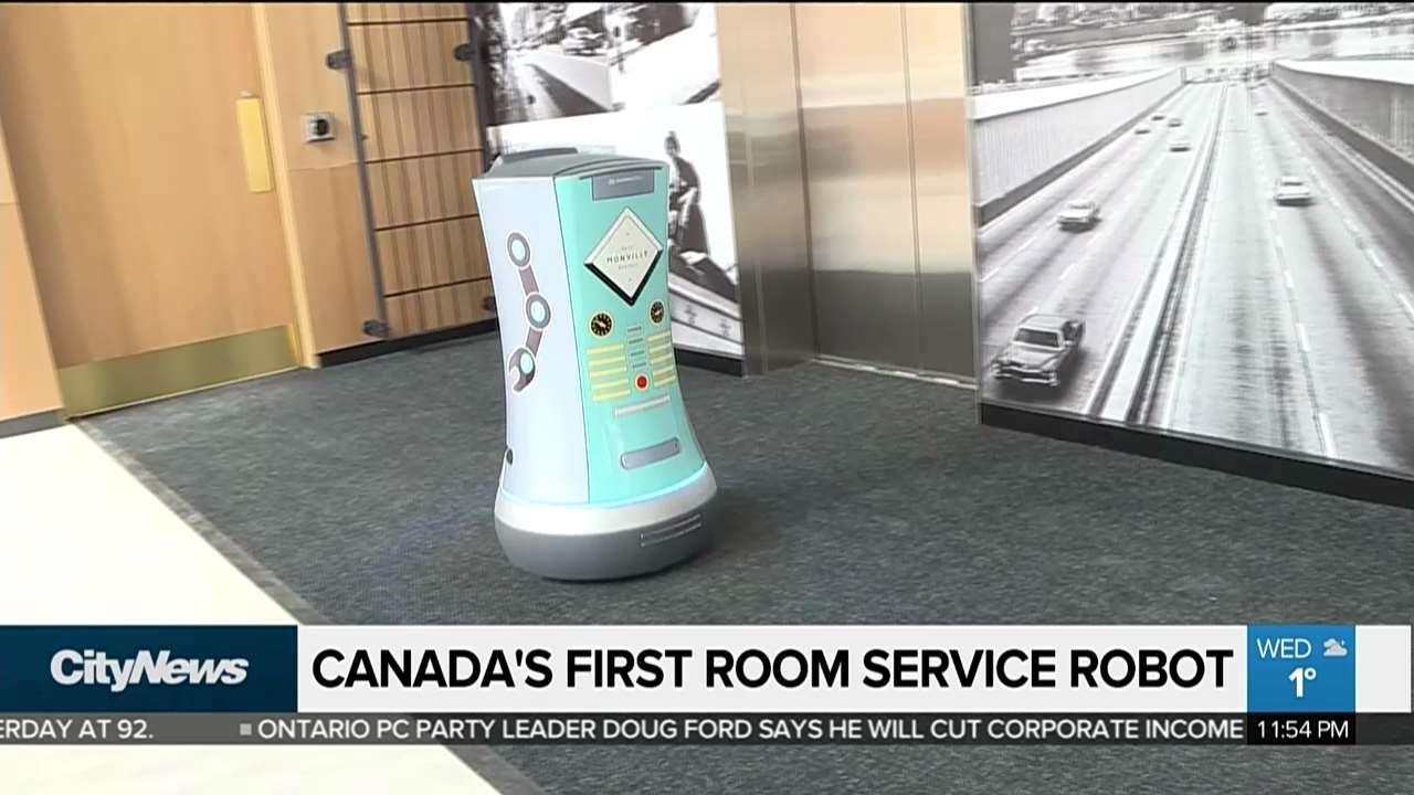 Robot room service a first in Canada