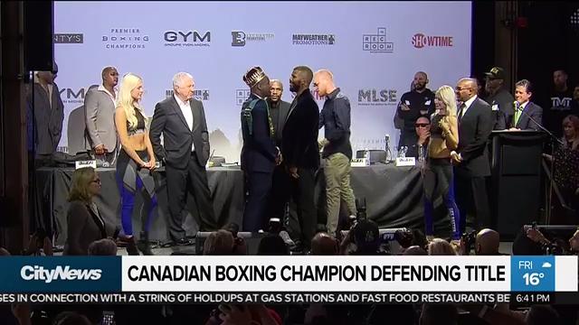 Canadian boxer defending title in Toronto