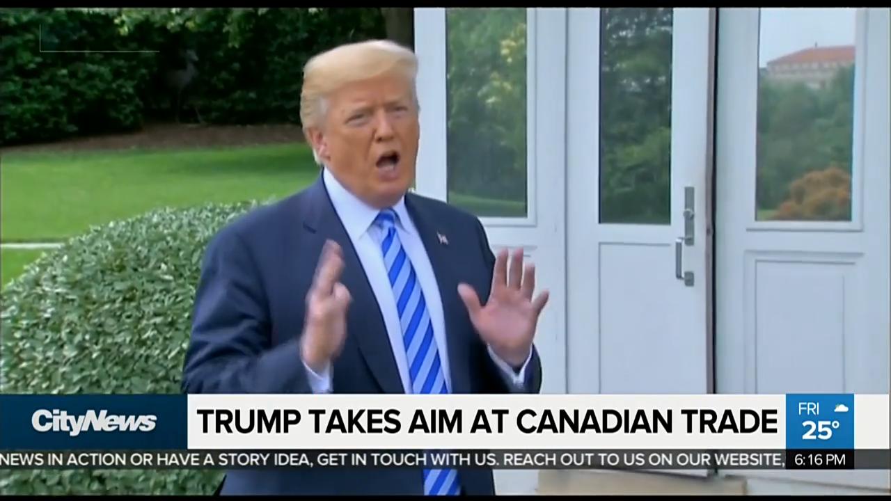 Trump takes aim at Canadian trade - Video - CityNews Edmonton