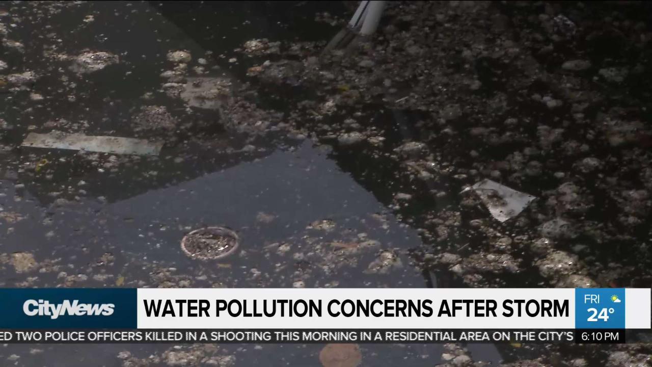Water pollution concerns after storm