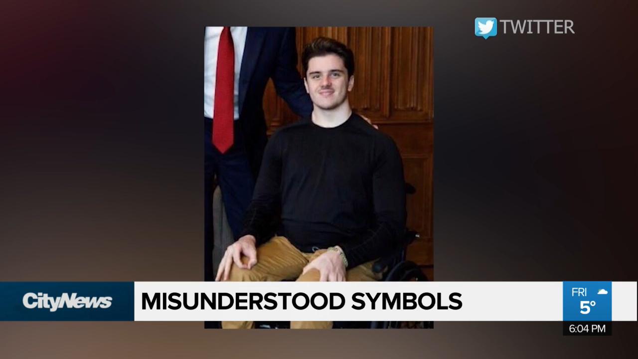A misunderstood hand gesture confused followers of Straz