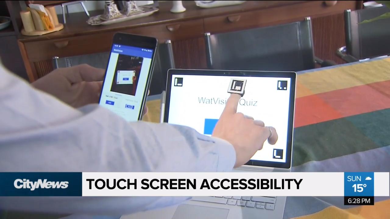 Touch screen accessibility for the visually impaired - Video - CityNews ...