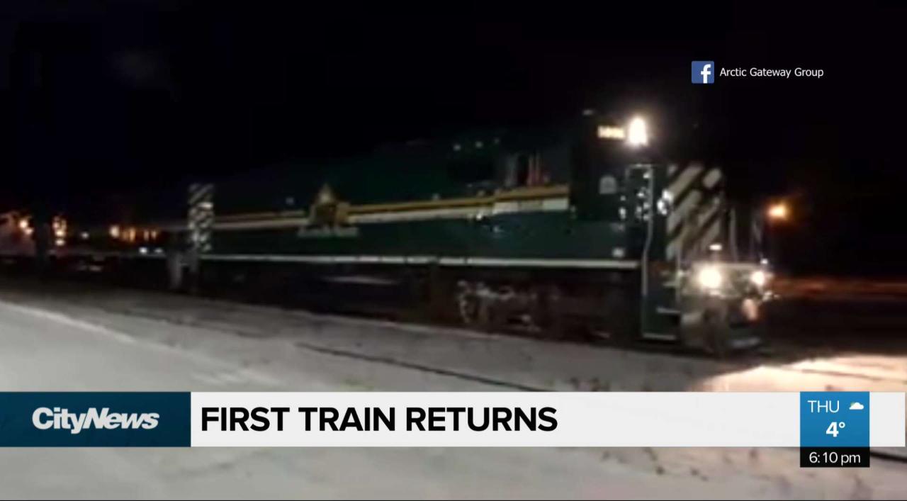 First train arrives in Churchill