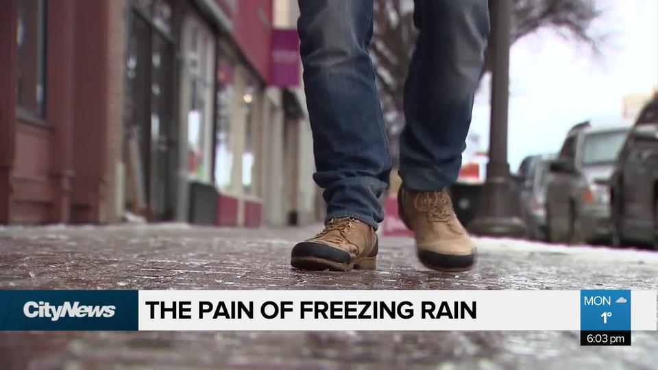 Dangers of slipping on icy pavement - Video - CityNews Edmonton