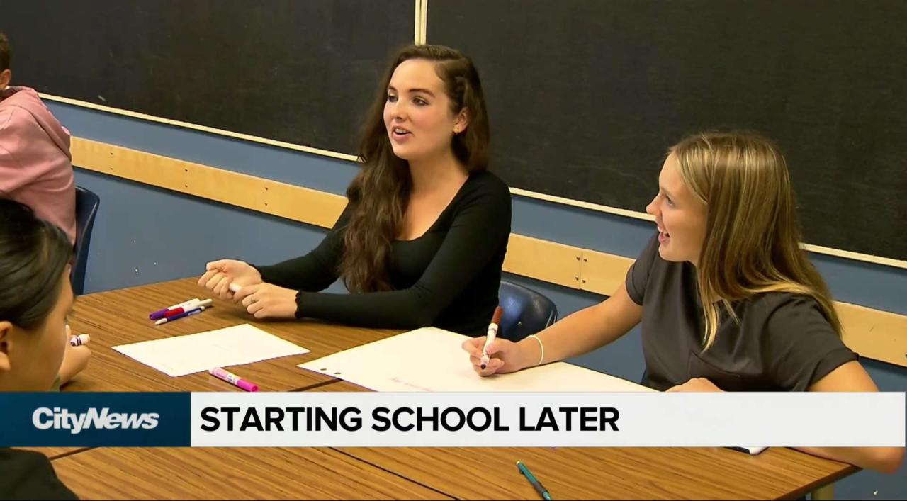 High school start times and student success