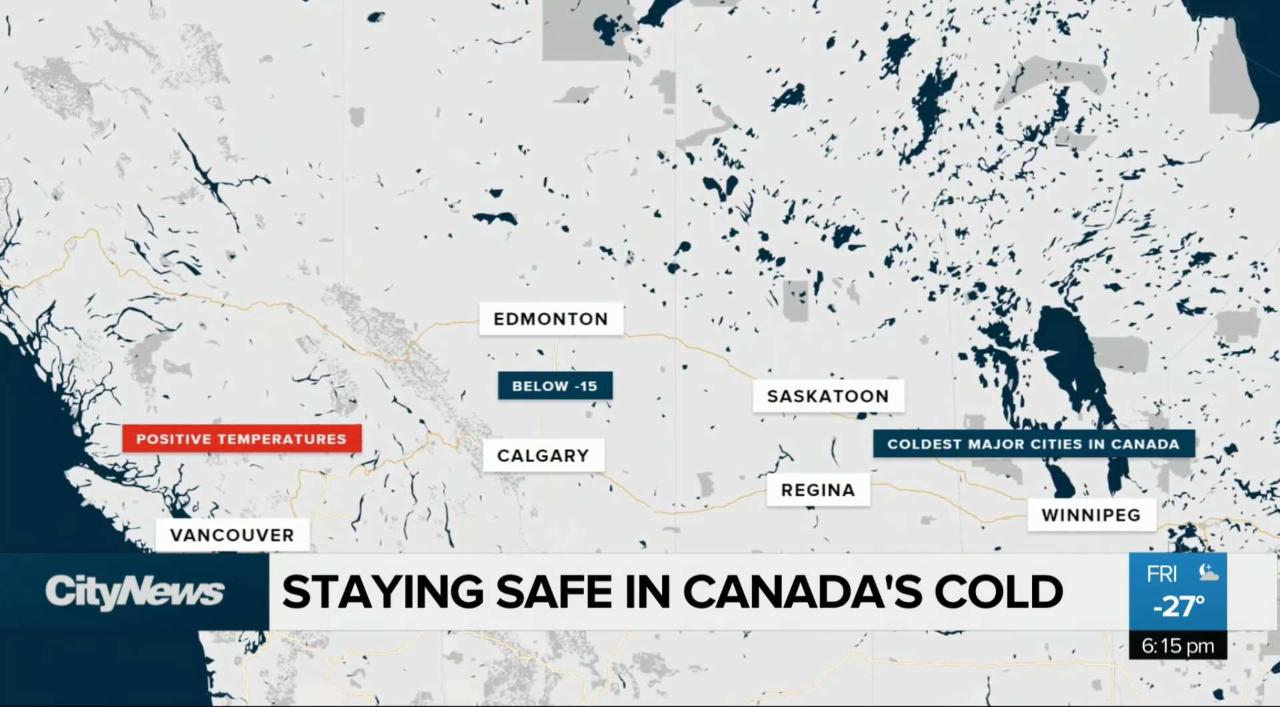 Canadian cold snap dangerous to health