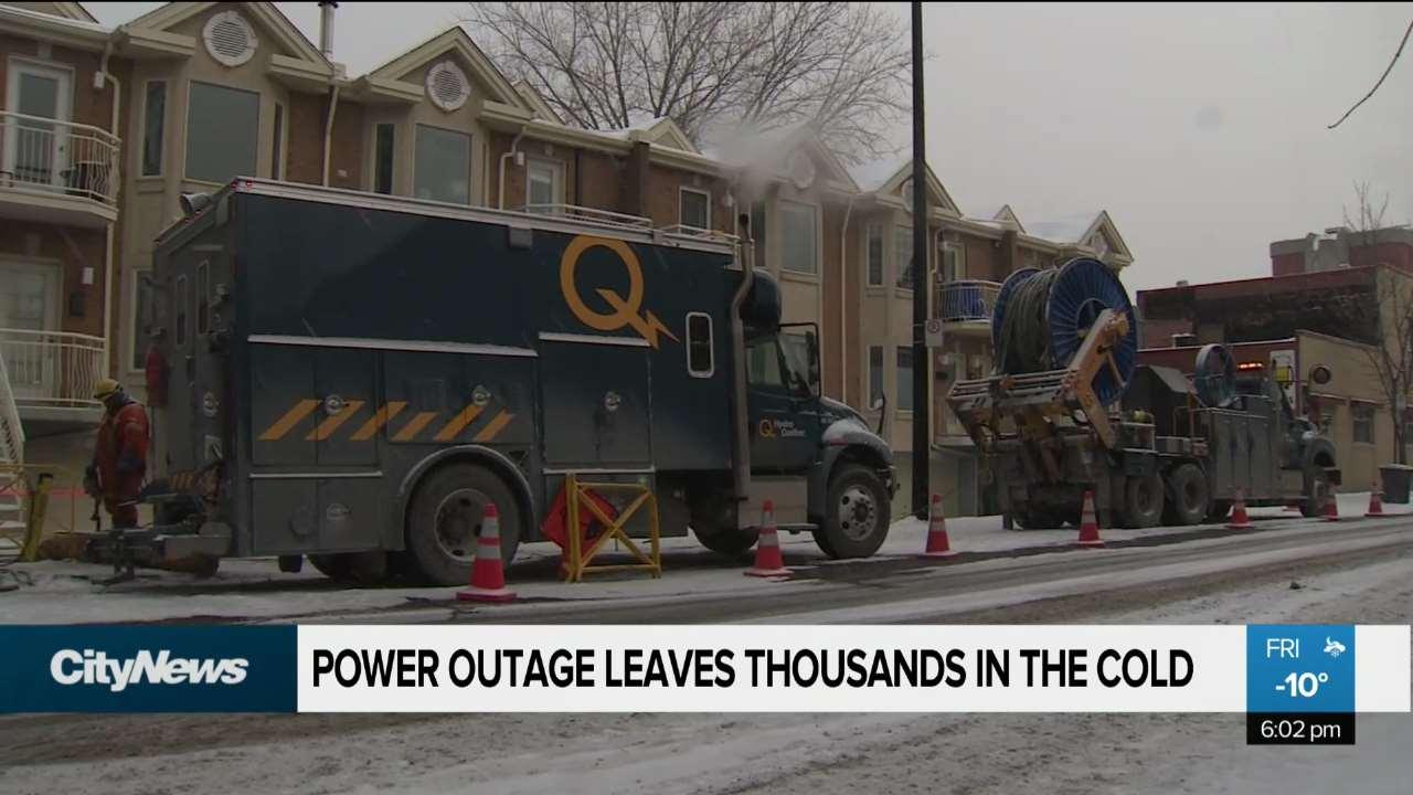 Power outage leaves thousands in the cold