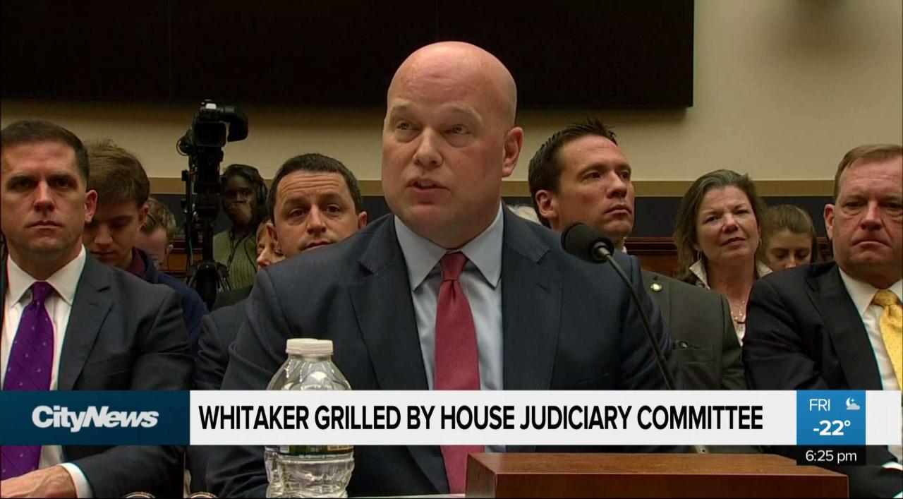 Attorney General Whitaker grilled by House Judiciary Committee