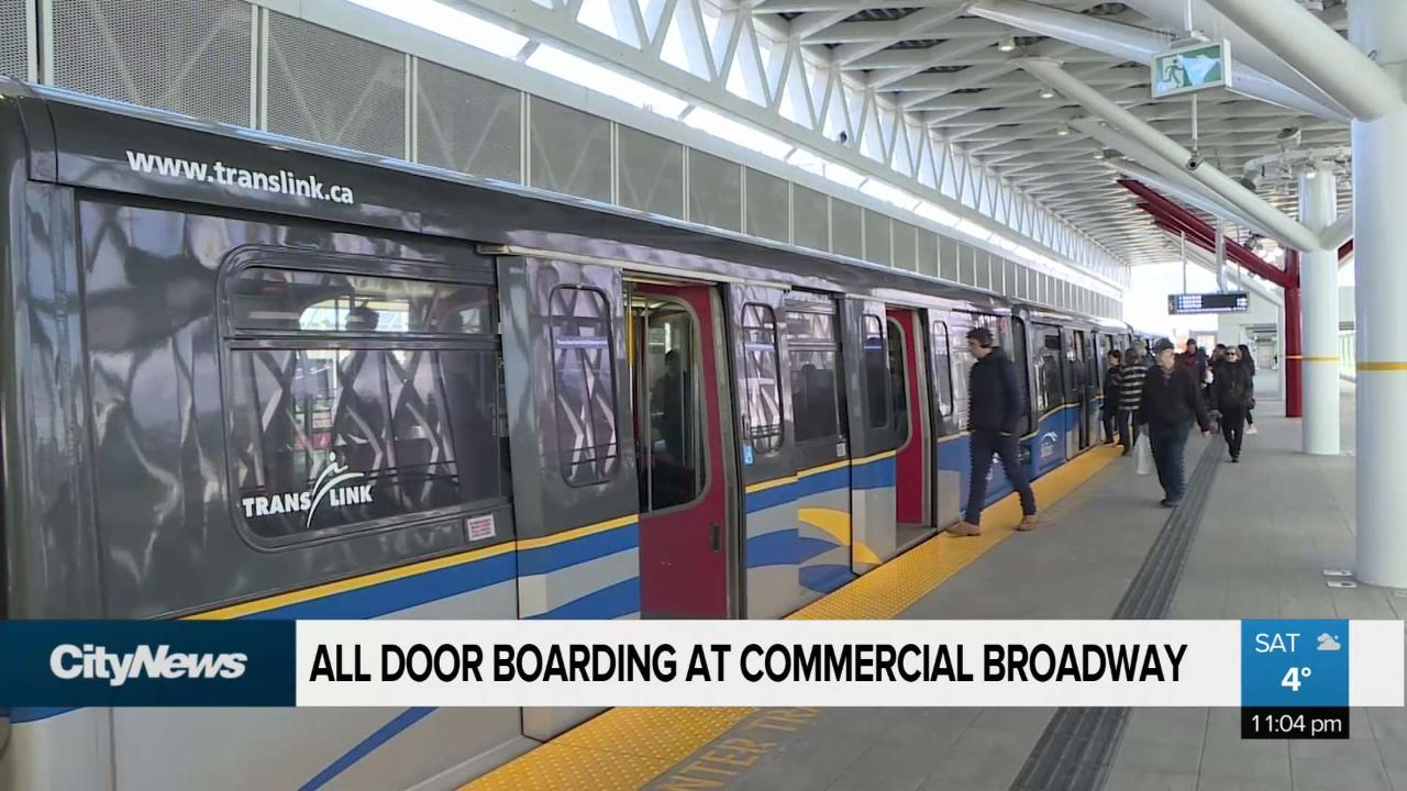 New SkyTrain platform now open at Commercial-Broadway | CityNews Vancouver