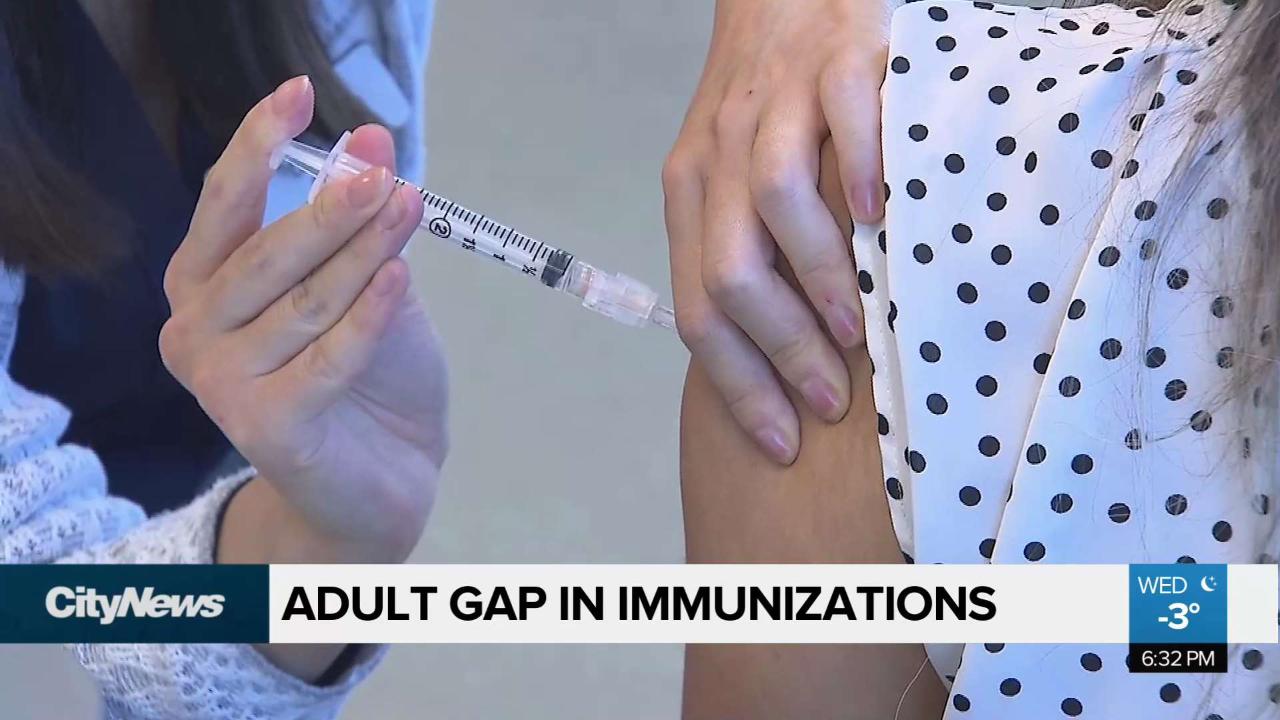 Adult immunization gap