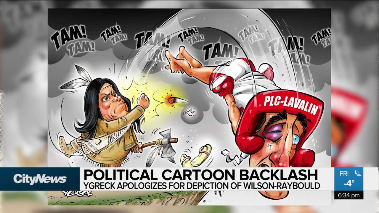 Political cartoon backlash