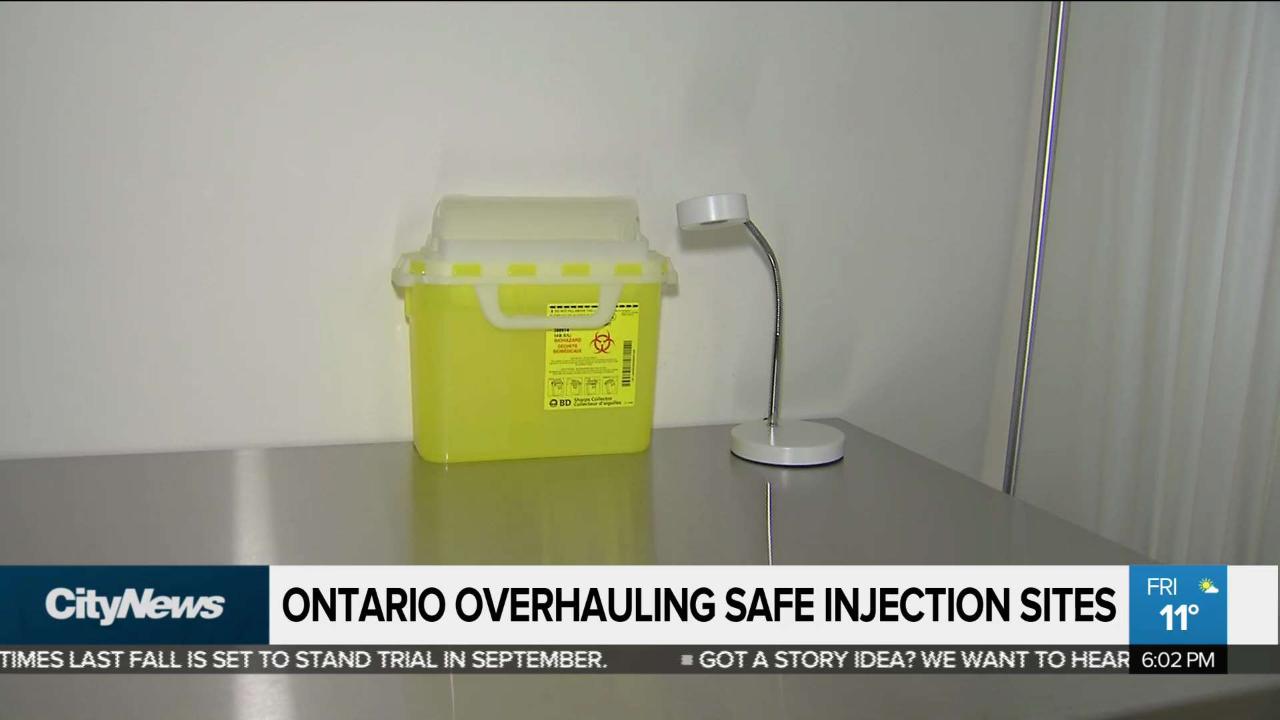 Ontario overhauling safe injection sites