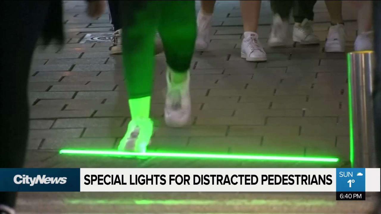 'Zombie lights' for distracted pedestrians | CityNews Toronto