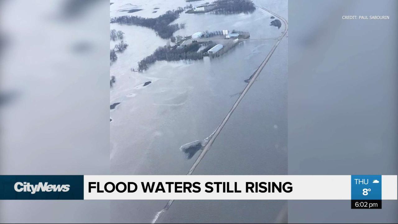 Red River water levels continue to rise