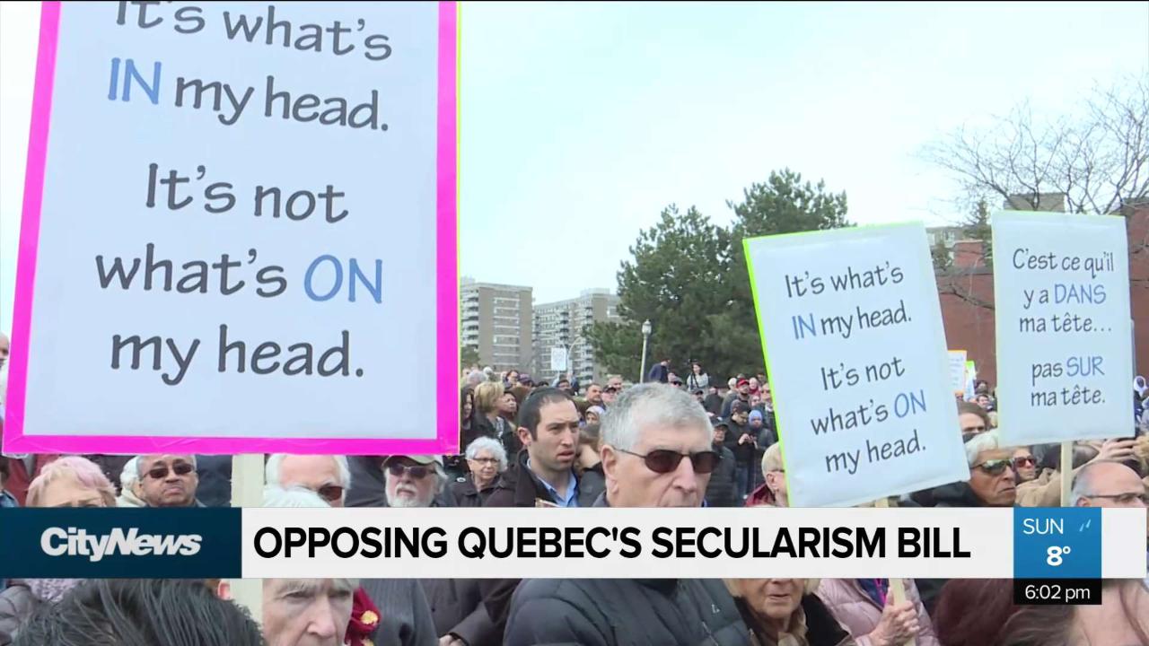 More demonstrations against Bill 21 calling on CAQ government to throw ...