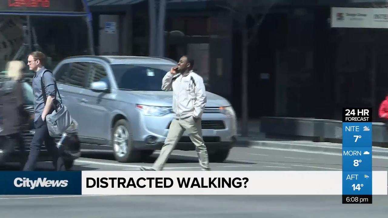 Distracted walking? Edmonton council looking impact on road safety