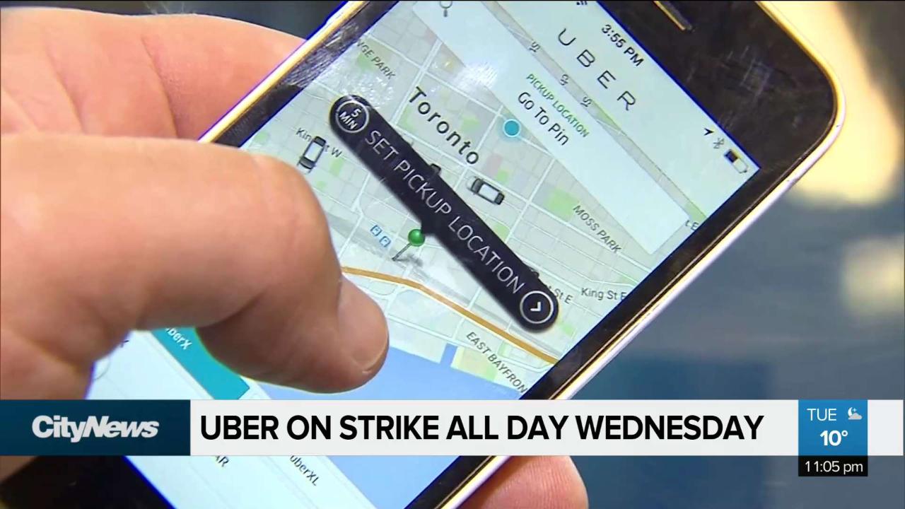 Uber on strike for 24 hours