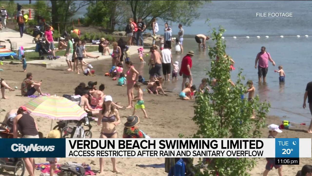 Verdun beach swimming limited