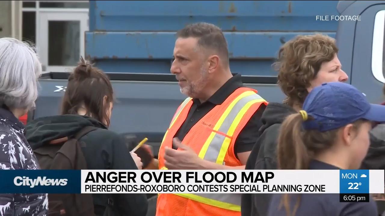 Anger over flood map.