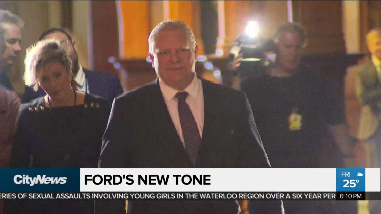 Will Premier Ford's softer tone resonate with Ontarians?