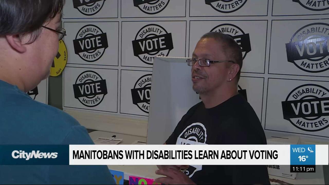 Pop up voting booth educates