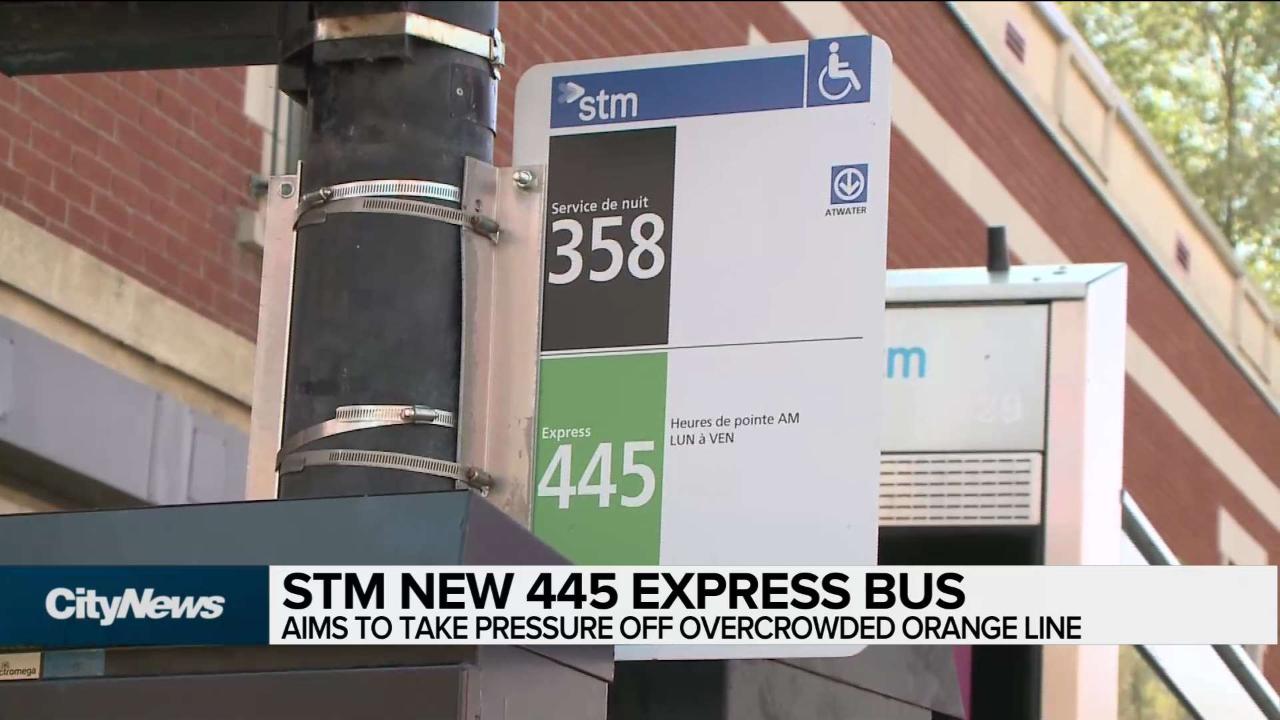 New 445 express bus in service