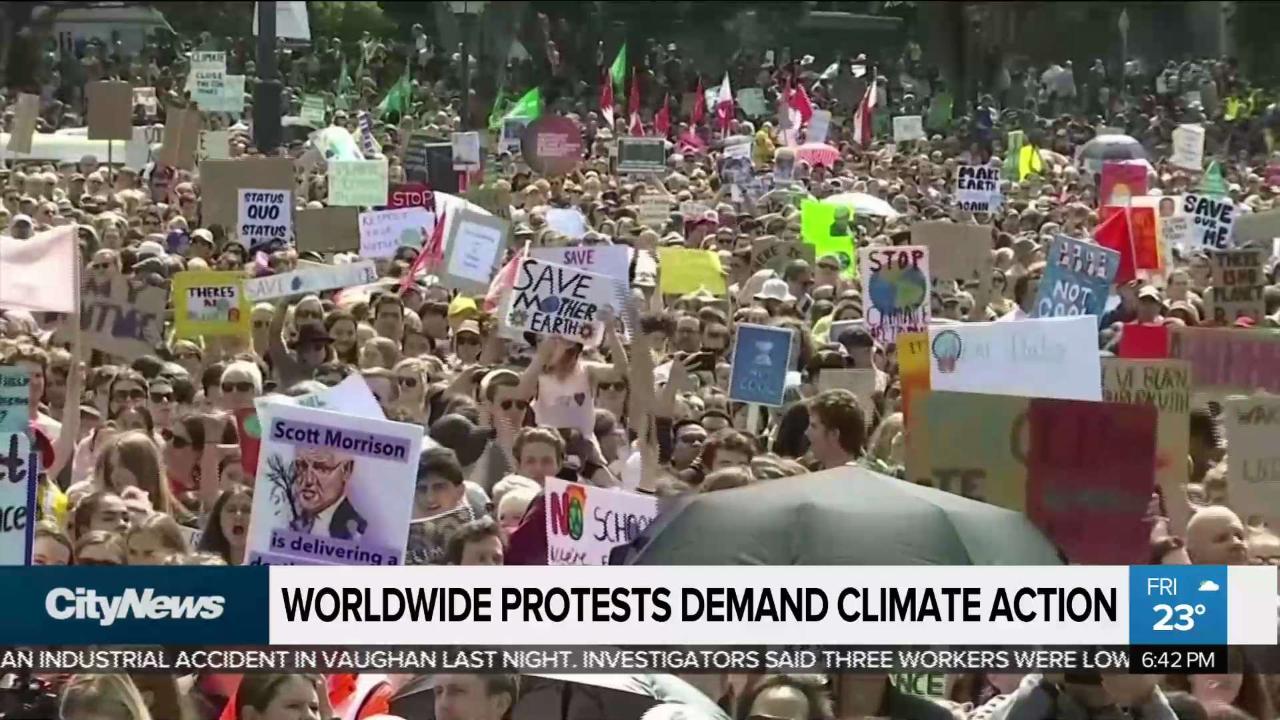 Worldwide protests call for climate action