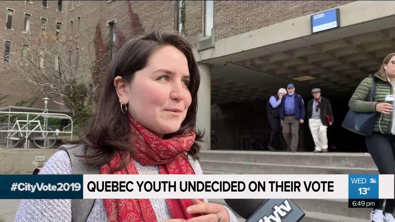 Quebec youth still undecided on who will get their vote