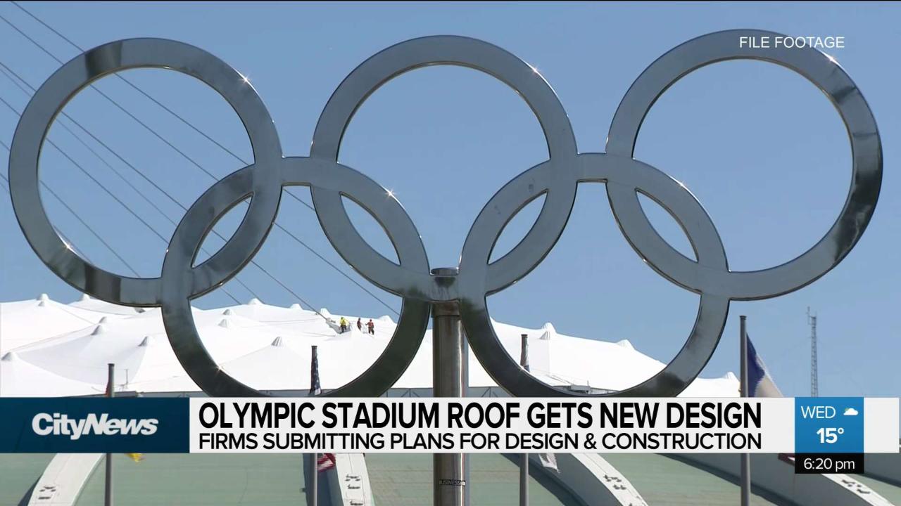 Olympic Stadium roof gets new design