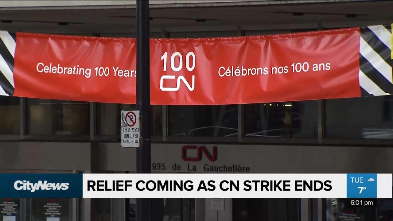 CN workers end strike with tentative deal