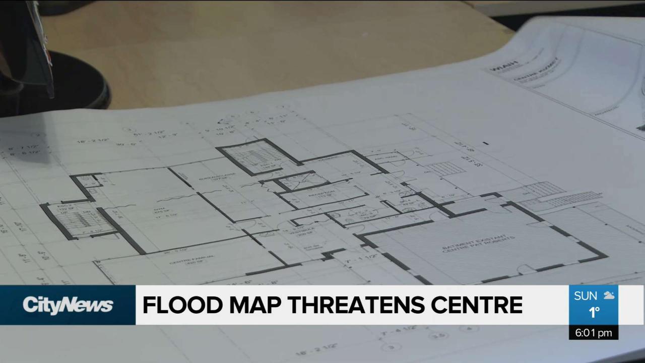 New flood map threatens centre