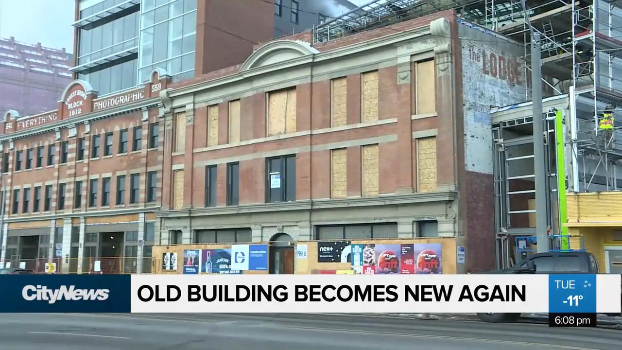 Historic downtown Edmonton building becomes new again - Video ...