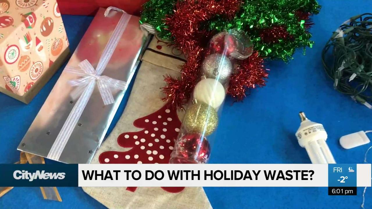How to manage your holiday waste