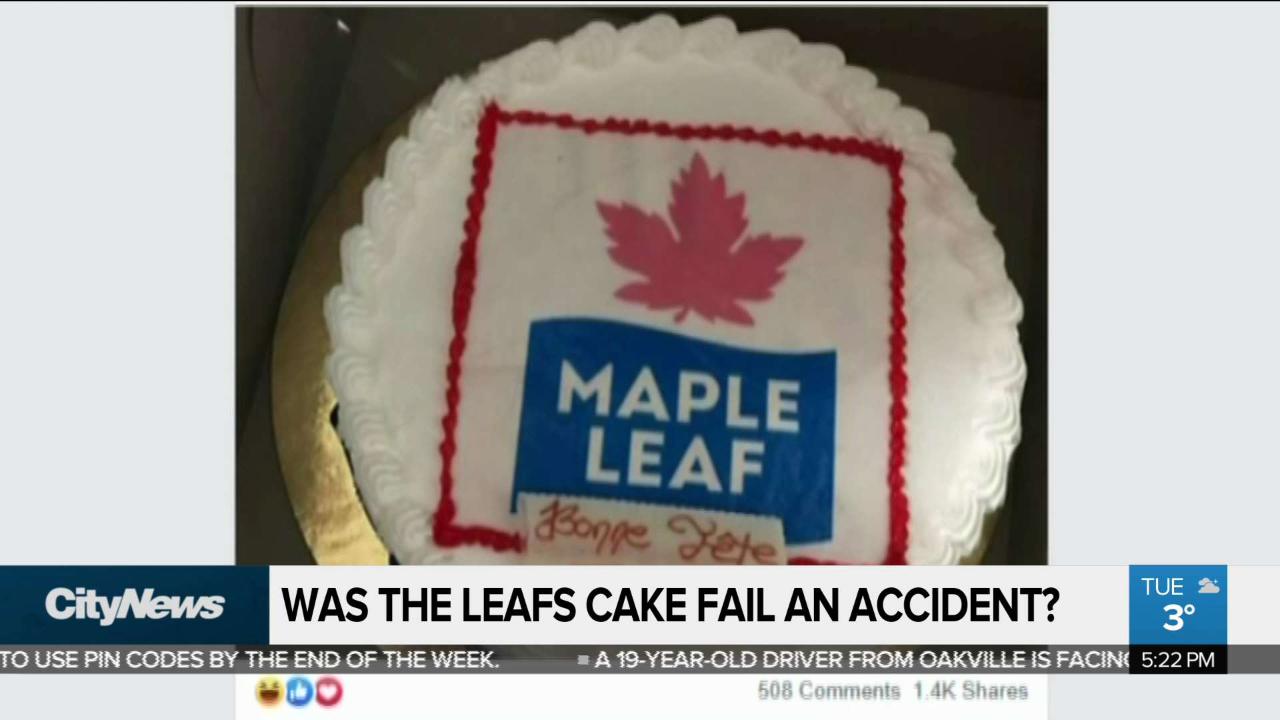 Was the Leafs cake fail an accident?