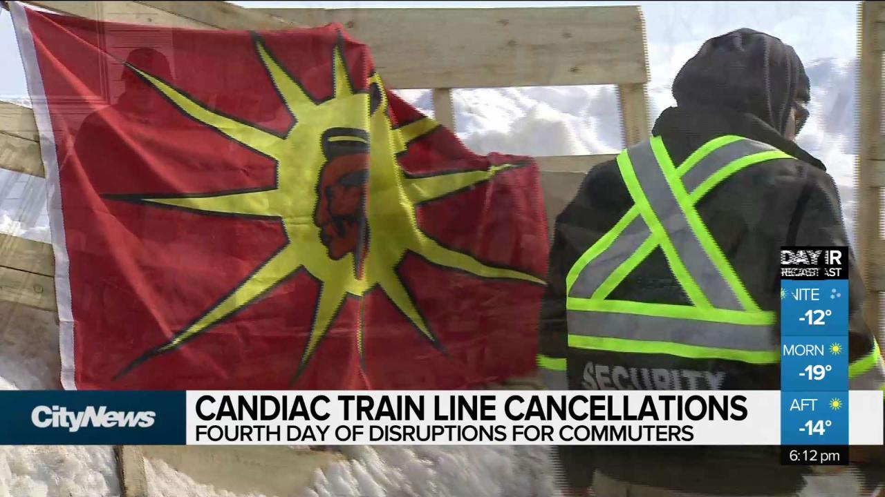 Candiac line disrupted again by pipeline protest blockade