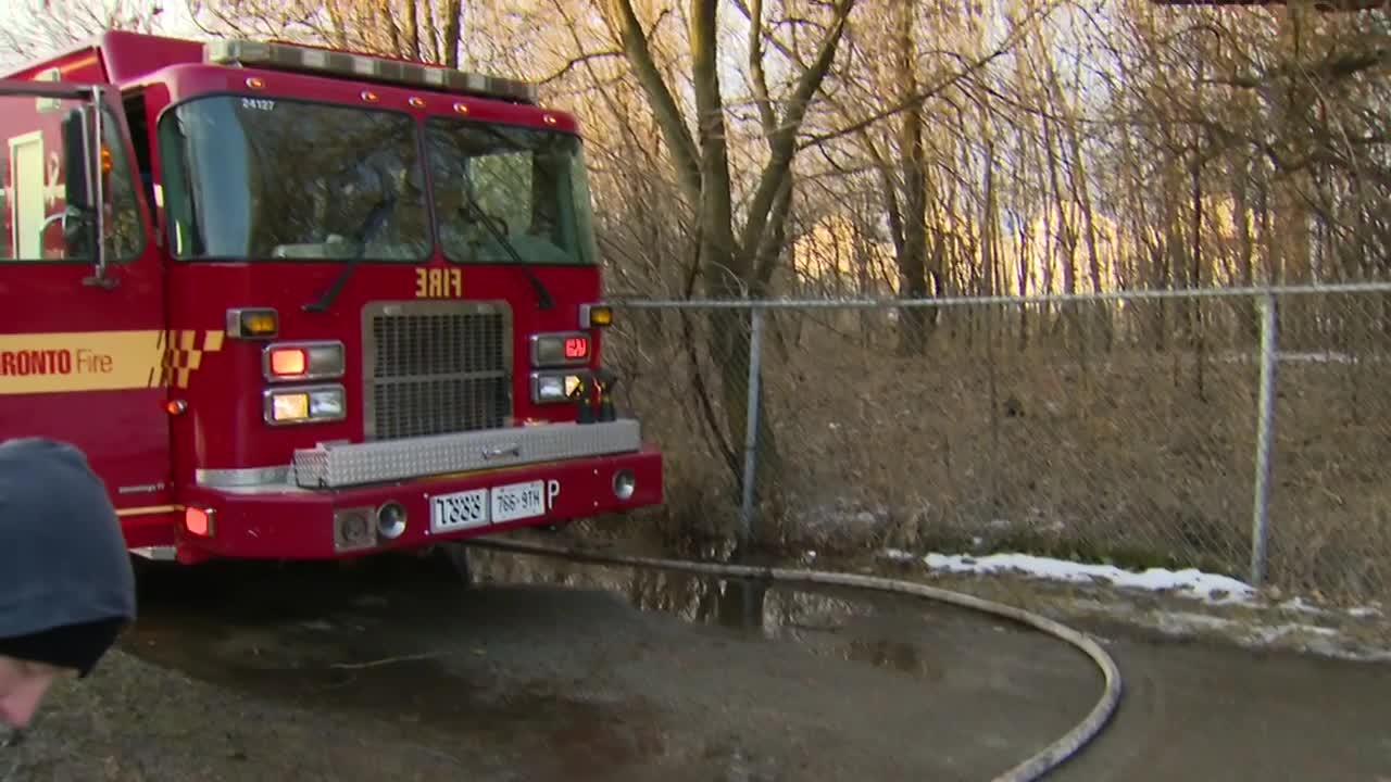 Toronto fire douses blaze near Corktown Commons Park