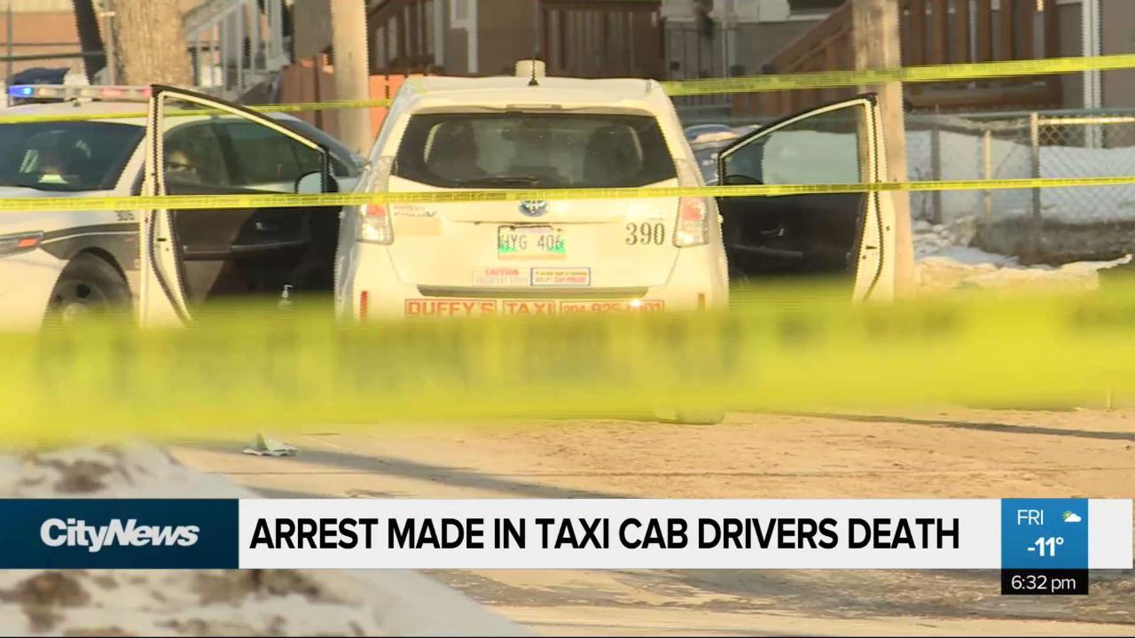 Arrest made in taxi cab drivers death