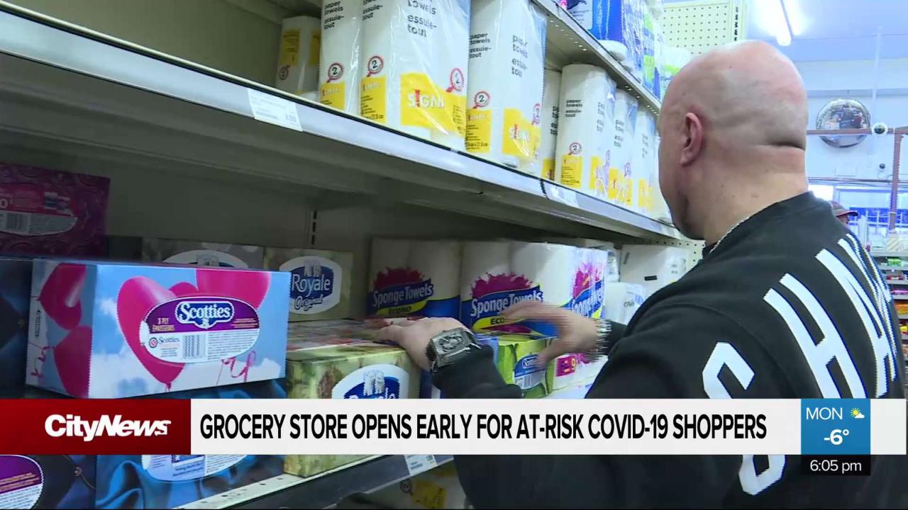 Grocery store opening early for at-risk COVID-19 population