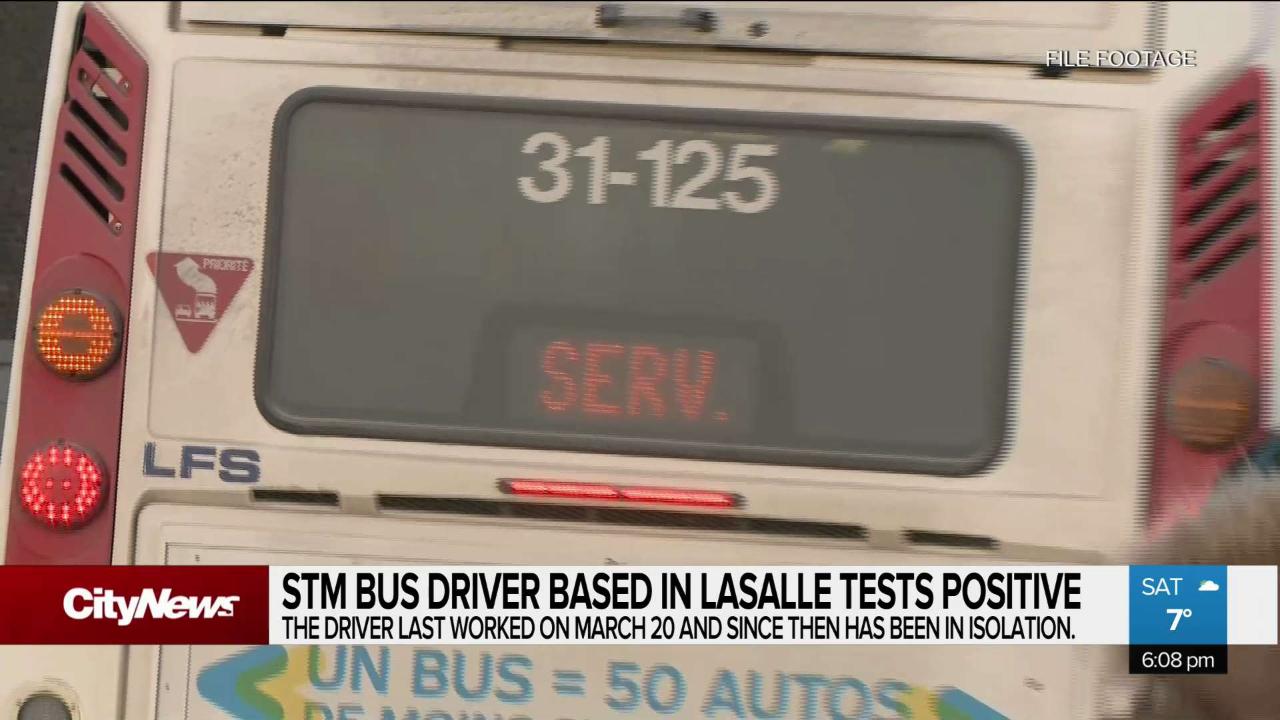 STM LaSalle bus driver tests positive