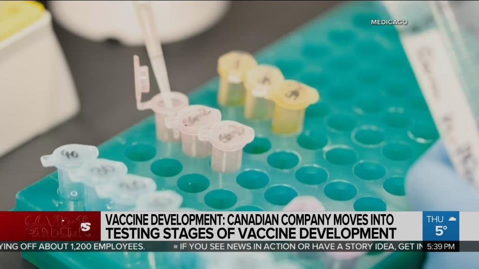 Canadian company into testing stages of vaccine development