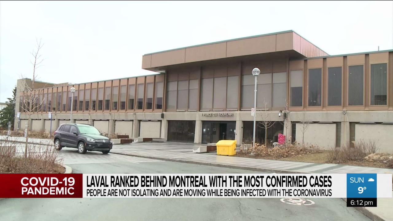 Laval ranked behind Montreal with the highest number of conf