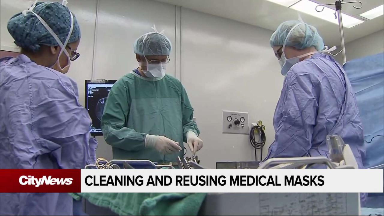 M.B. researchers explore cleaning and reusing medical masks