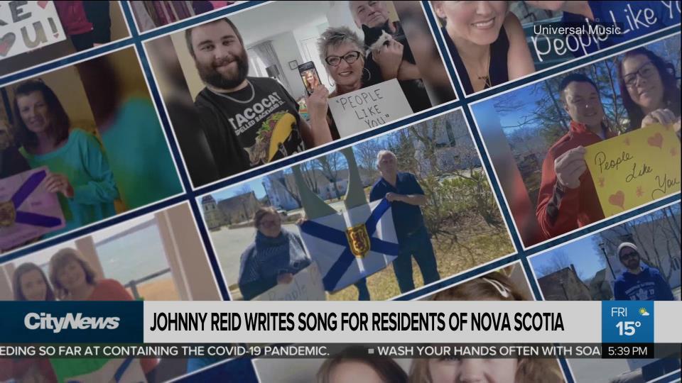 Musician Johnny Reid writes song for Nova Scotia