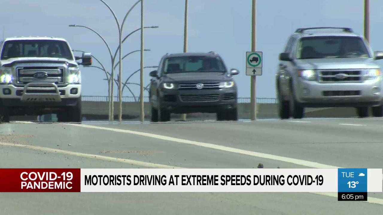‘Please slow down’: Motorists driving extreme speeds during - Video ...