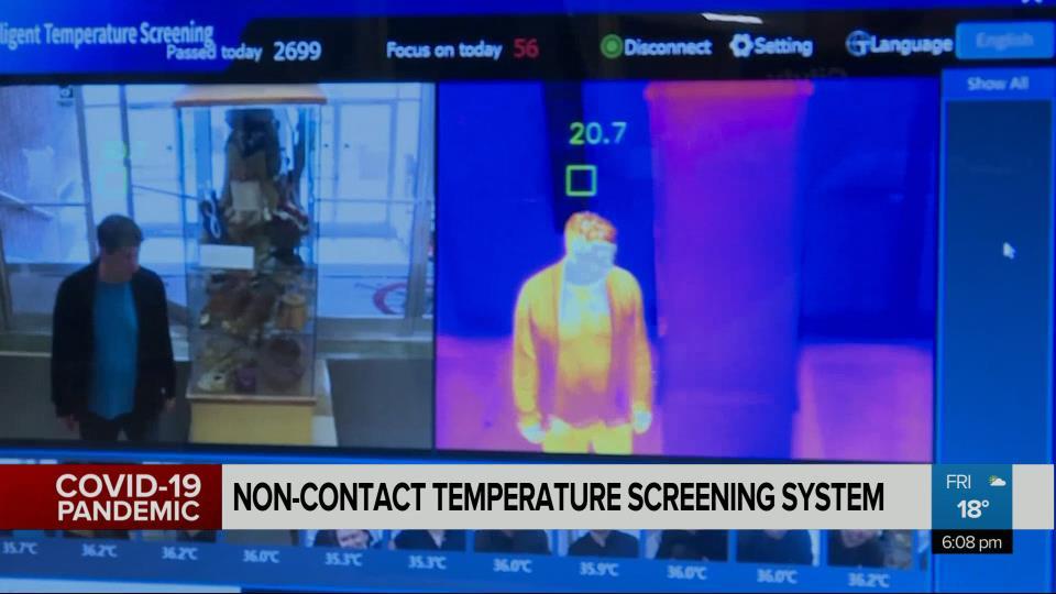 Temperature scan upon entry
