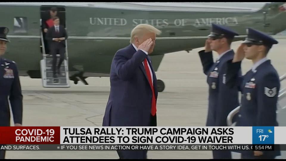 Trump campaign ask rally attendees to sign COVID-19 waiver