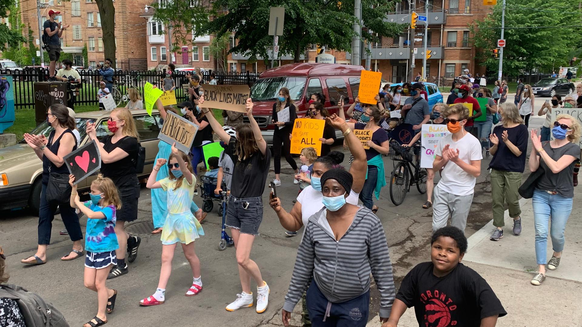 Protest calls on TDSB to address anti-Black racism